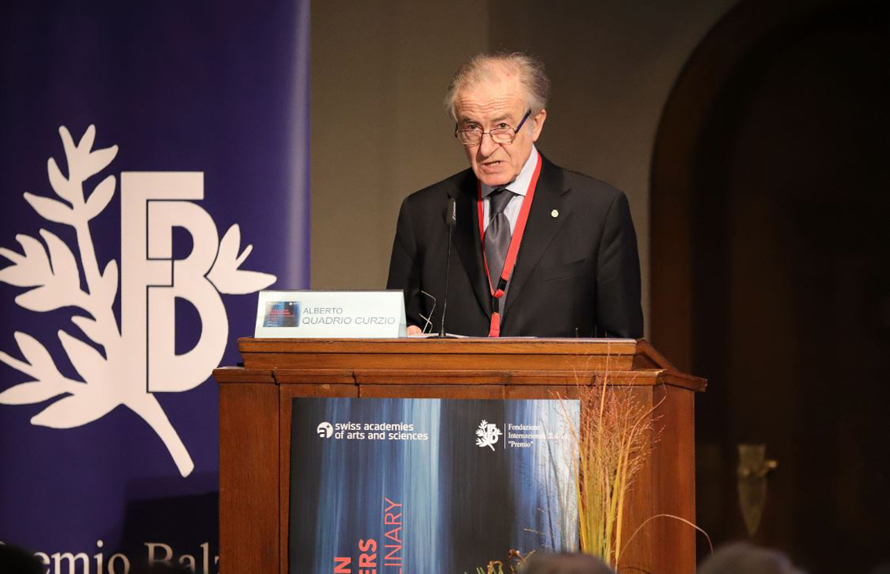 Alberto Quadrio-Curzio Präsident der Balzan Stiftung "Preis ...